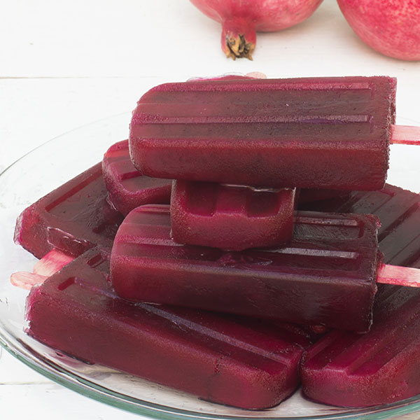 Pomegranate & Lime Popsicles | Rubicon Exotic Juice